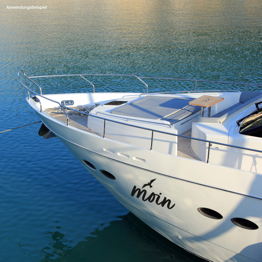 Aufkleber „Moin“ | boot-sticker.de