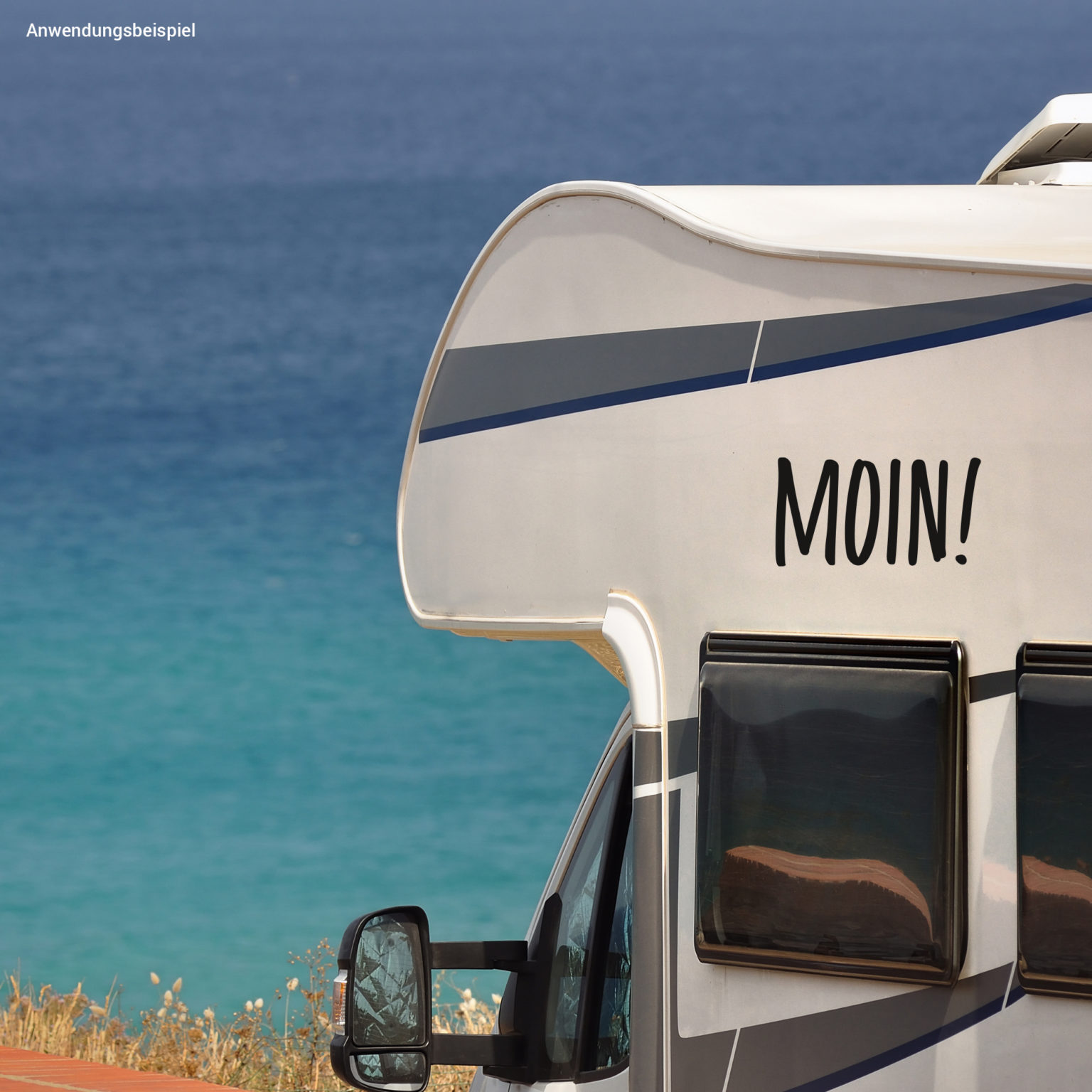 Aufkleber „Moin“-Straight | boot-sticker.de